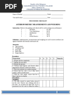 Apgar Score Checklist | PDF | Self-Improvement | Wellness