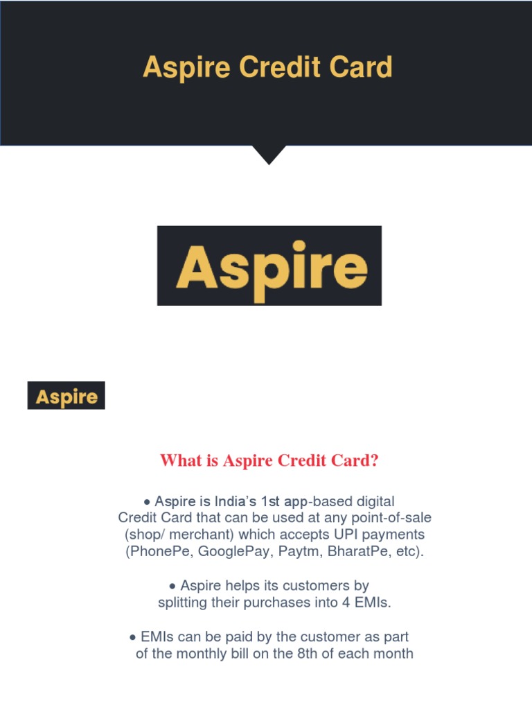 Aspire | PDF | Credit Card | Economies