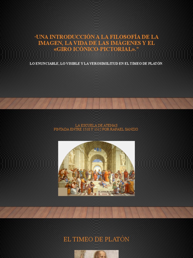 Filosofía de la Imagen y el Timeo | PDF | Platón | Teorías filosóficas
