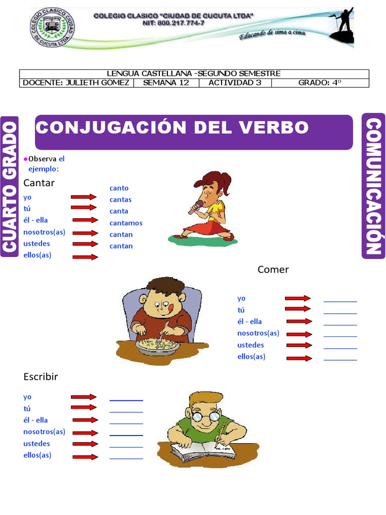 Tiempos Del Verbo Cuarto | PDF | Verbo | Lingüística