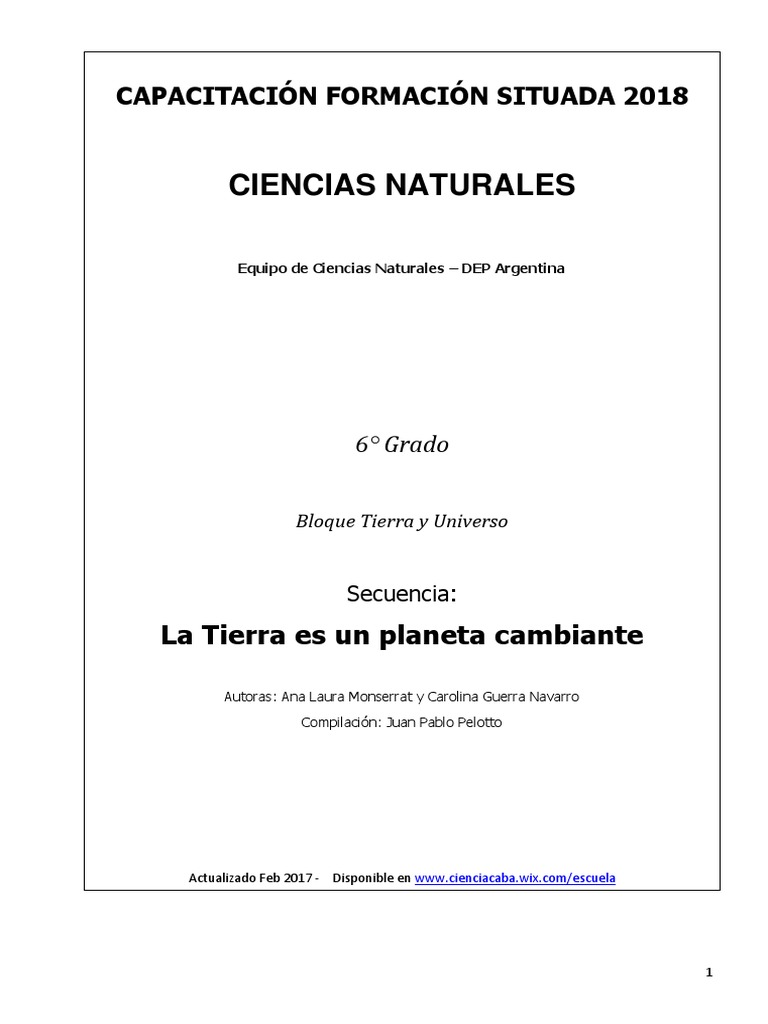 Cambios en la Tierra: Geodinámica y Erosión | PDF | Ciencia y matemáticas