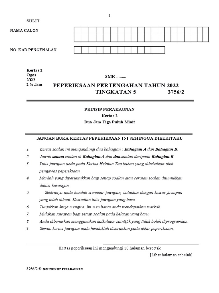 BP Johor k2 PPT f5 2022 Word | PDF