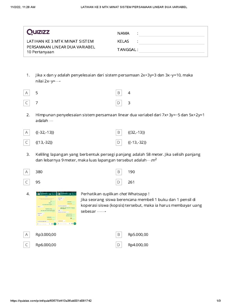 Soal LTH 3 Minat | PDF Soal LTH 3 Minat | PDF