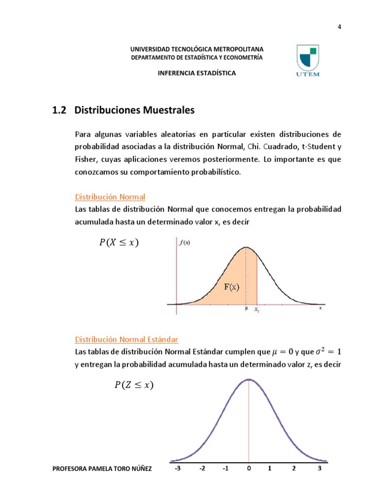 1.2 Distribuciones Muestrales Y Teorema Del Limite Central | PDF | Distribución normal ...