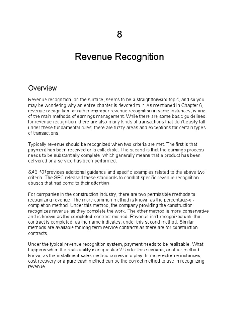 An Insightful Overview of Revenue Recognition Principles, Guidelines ...