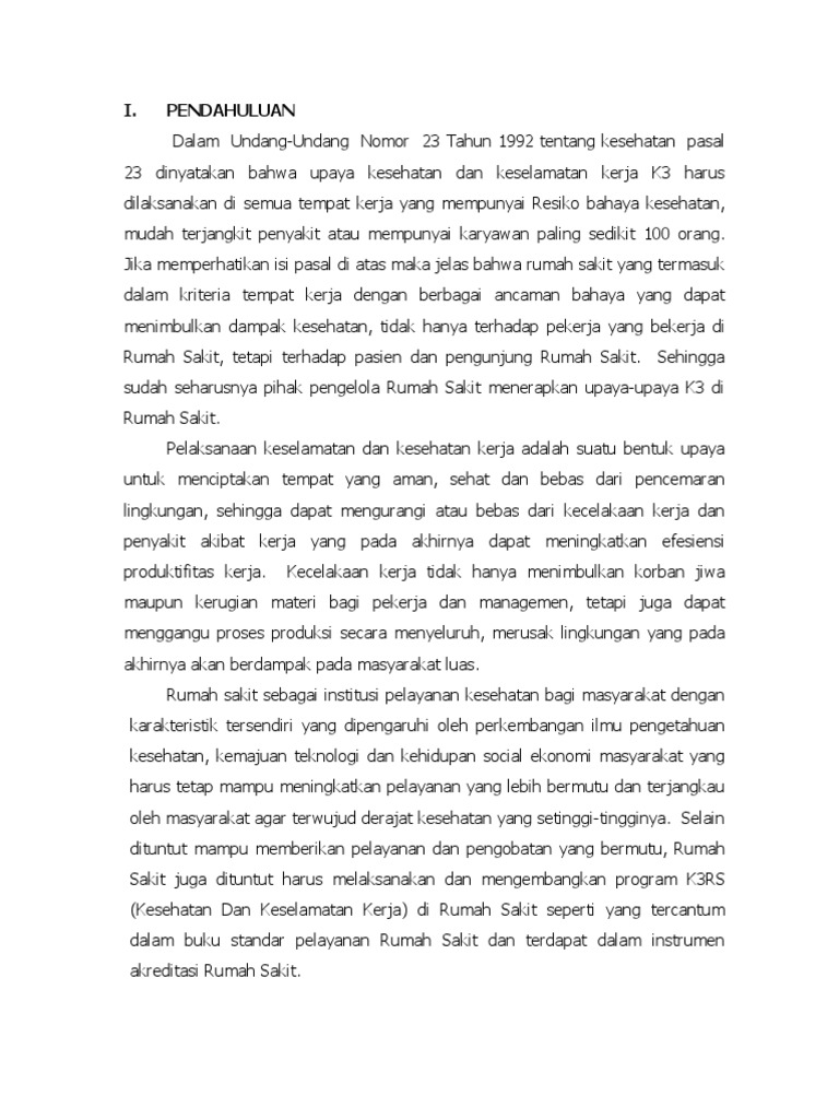 Program Kerja K3rs Pdf