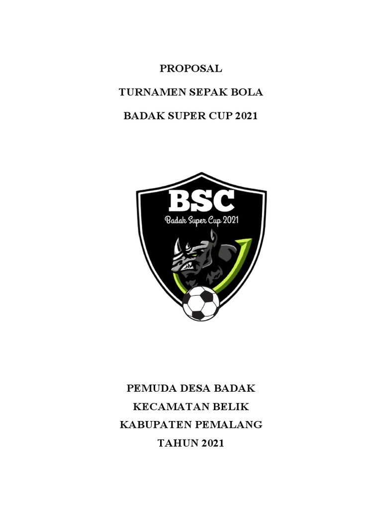 PROPOSAL Turnamen Sepakbola | PDF