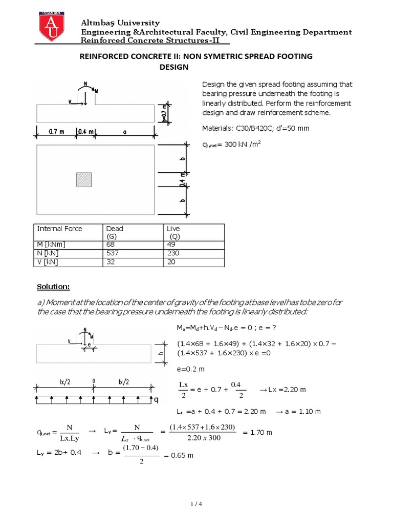 L08e2 Spread Footing 2 2021zh Pdf Friction Engineering 