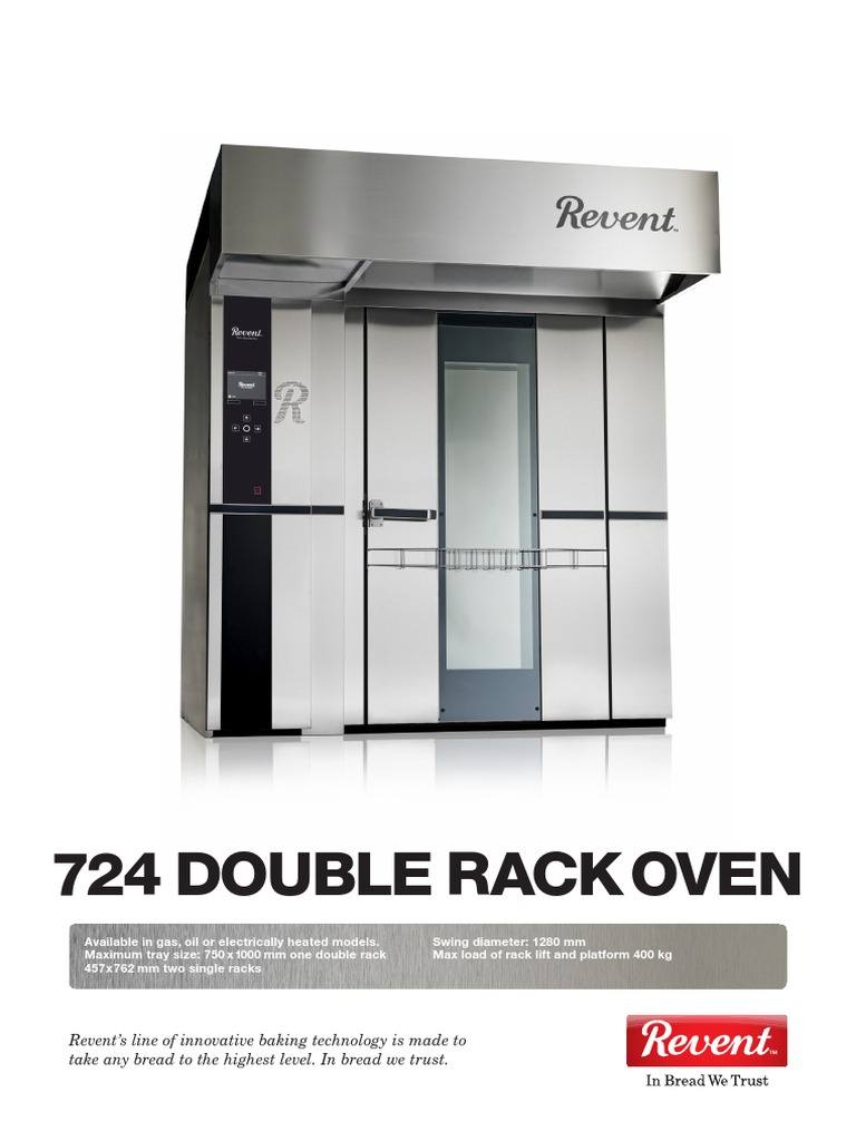 Revent - 724 Double Rack Ovens Specsheet | PDF