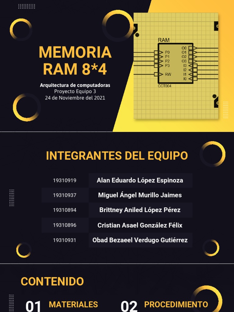 Memoria RAM en Proteus | PDF