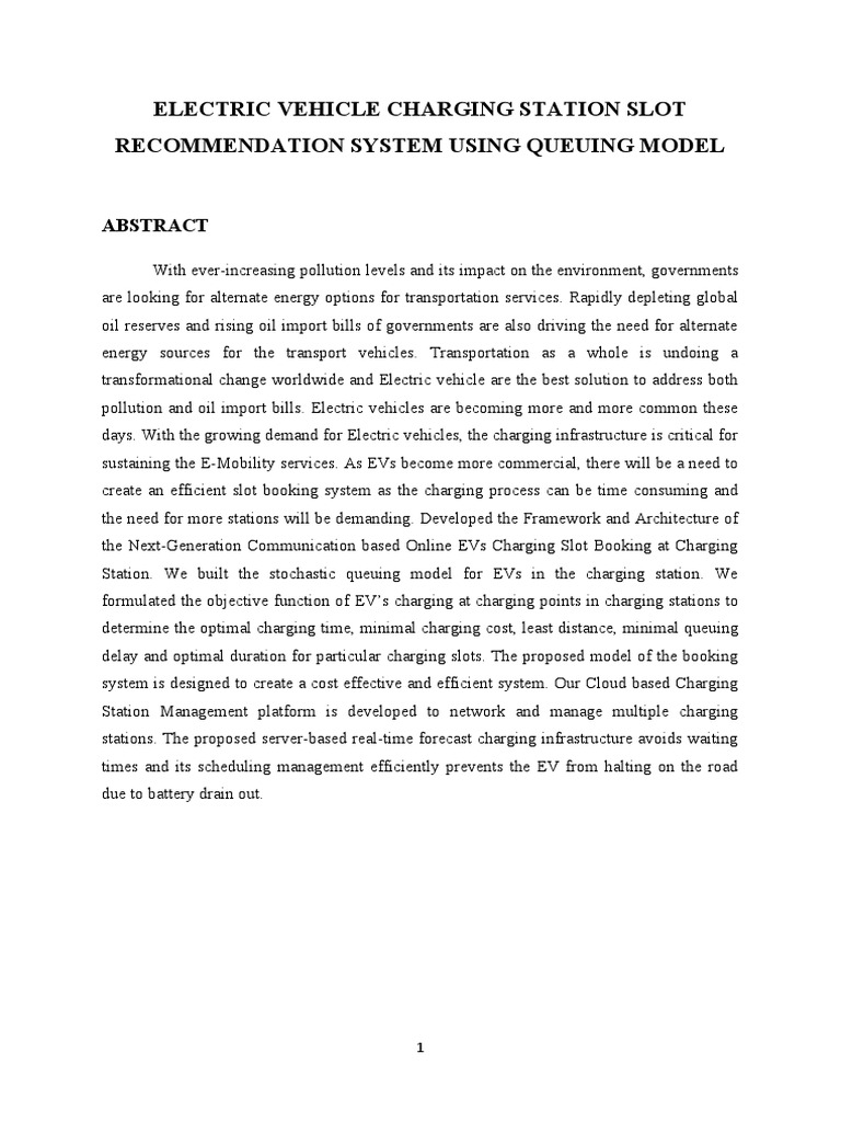 Ev Charging - Full Document | PDF | Electric Vehicle | Rechargeable Battery