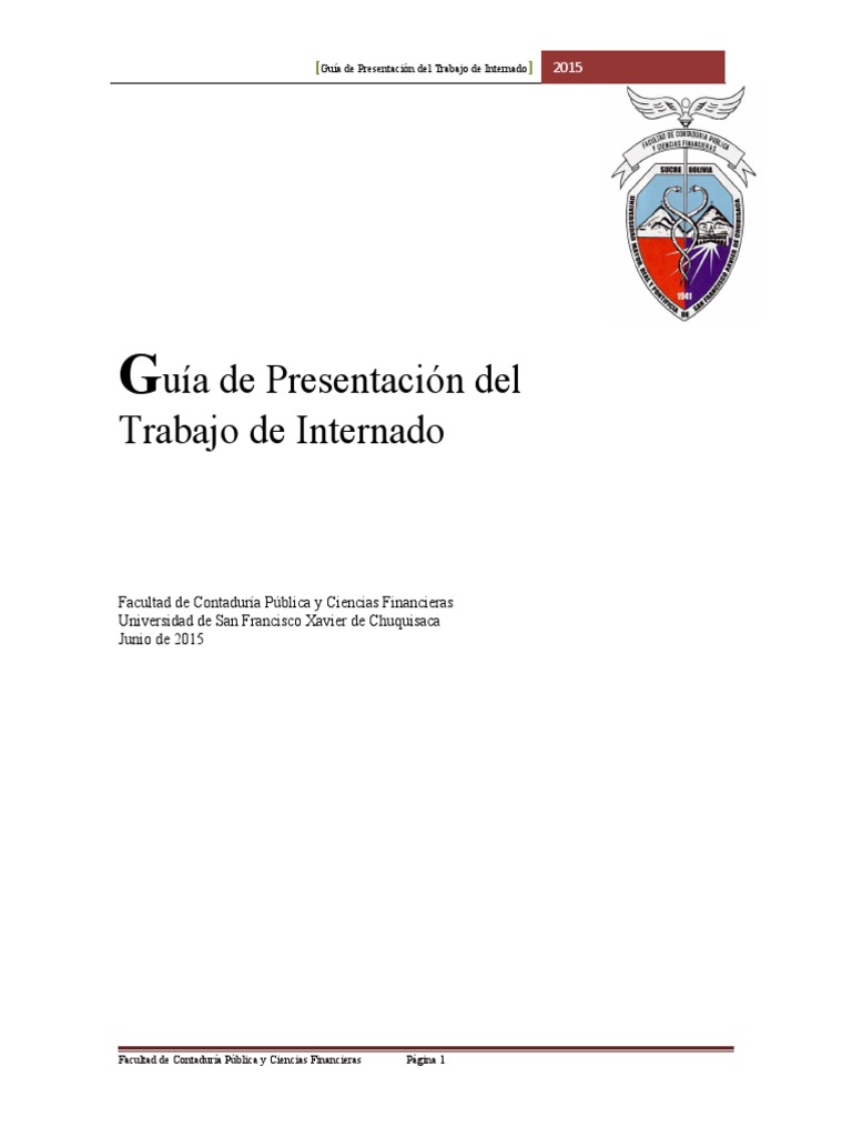 Guía Internado | PDF | Institución | Business