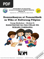 Kom Pan 11 - Q2 - Modyul 1 - Aralin 1 4 Komunikasyon - Q2 - Modyul DMNHS | PDF