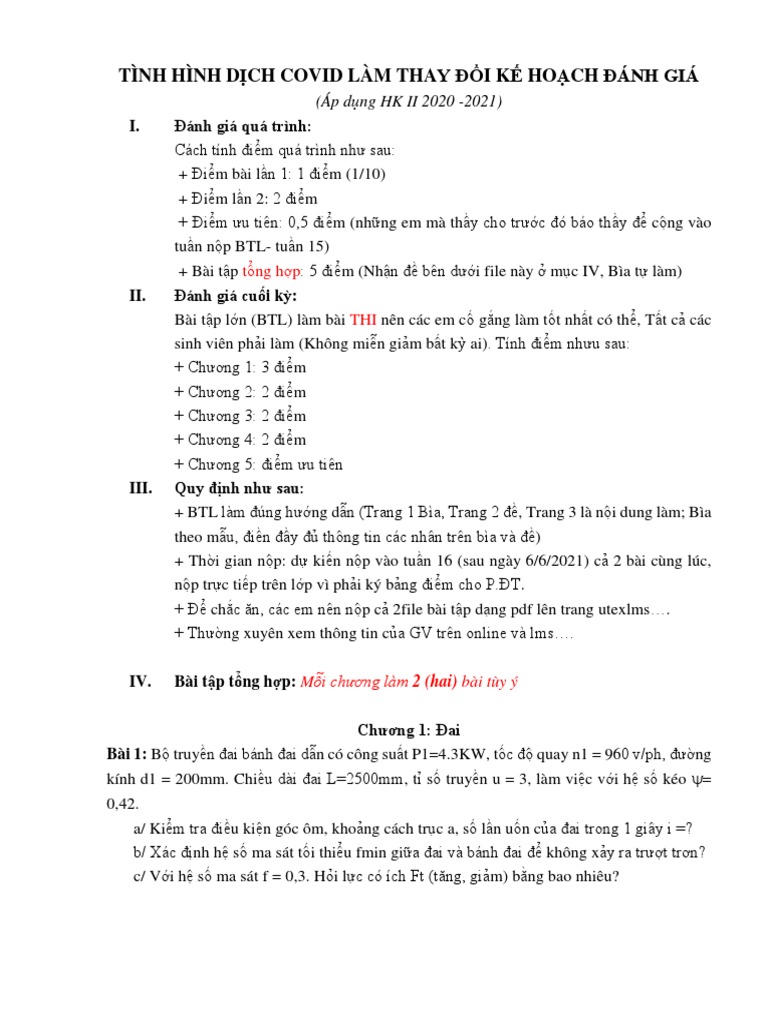 Quy Dinh Tinh Diem HKII 20-21 | PDF