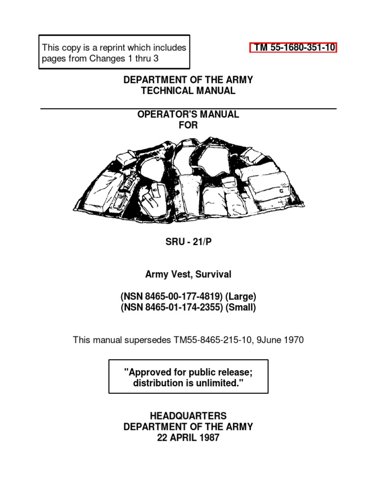 Army Vest Survivial TM-55-1680-351-10 | PDF | Radio | Transmitter