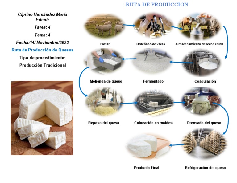 Ruta de Produccion de Quesos | PDF