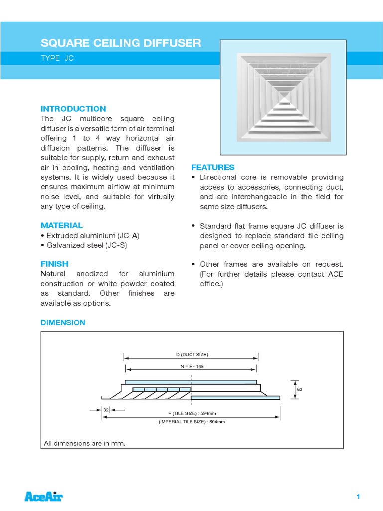 Ace Air Catalogue | PDF | Duct (Flow) | Building Engineering
