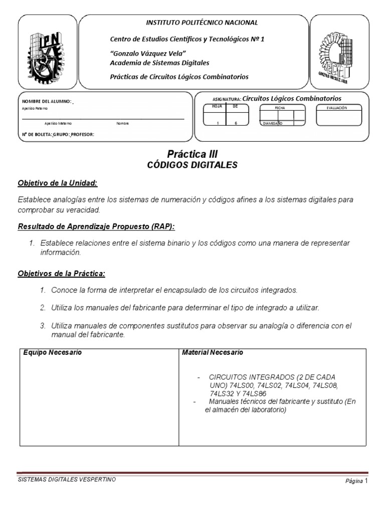 Practica3 Circuitos Logicos Combinatorios | PDF