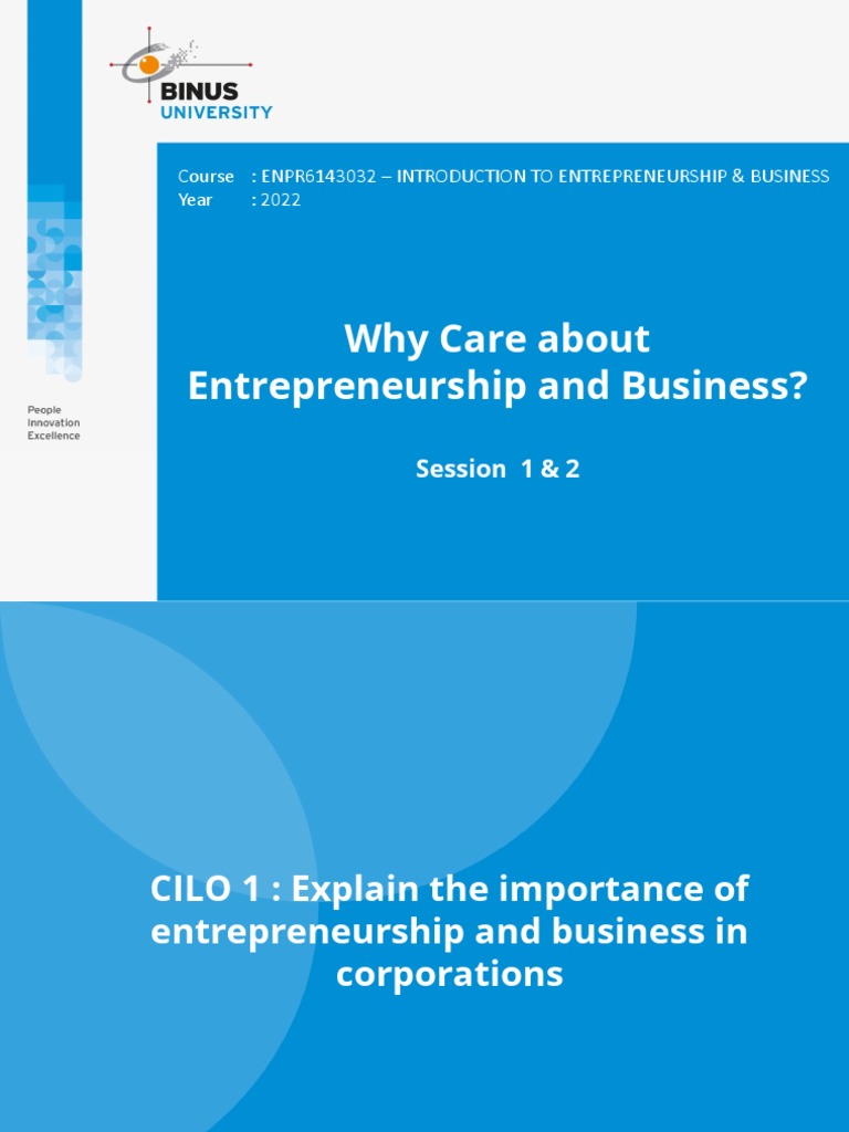 22.09.26. Introduction CP. Bab 1 Why Care About Entrepreneurship and ...