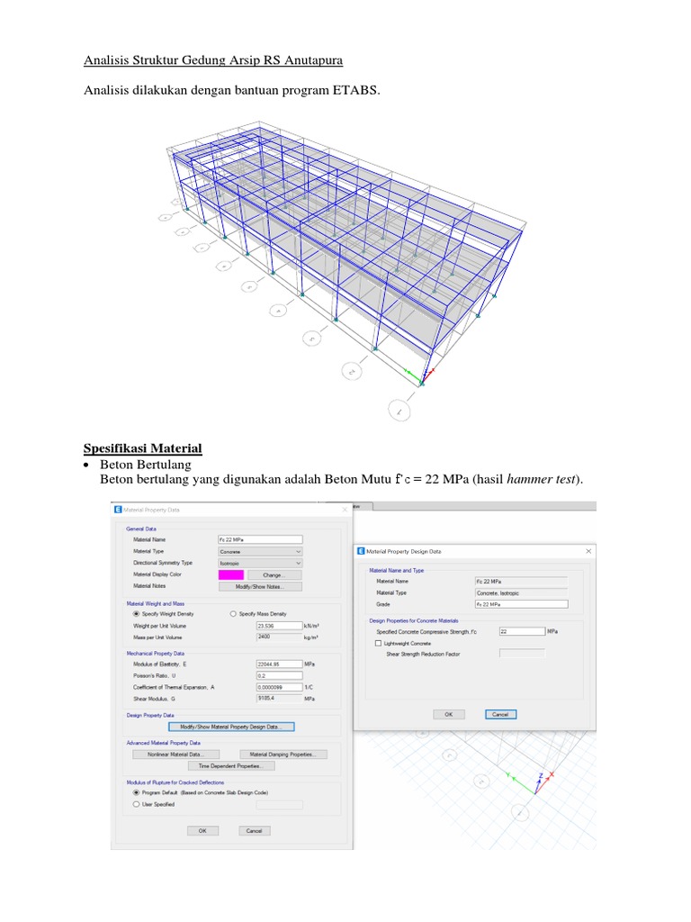 Anstruk Gedung Arsip | PDF