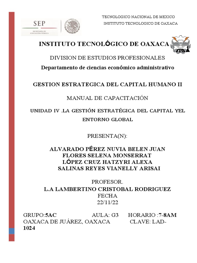 Gestión estratégica del capital humano: Manual de capacitación sobre la importancia de la ...