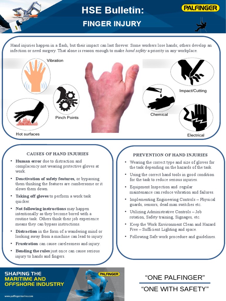 Hand Injury Prevention Guide | PDF | Occupational Safety And Health ...