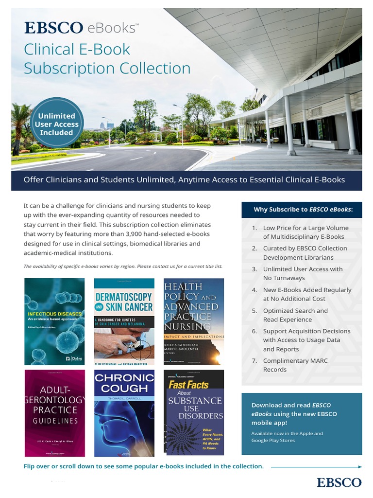 EBSCO Ebooks Clinical Collection Flyer A4 | PDF