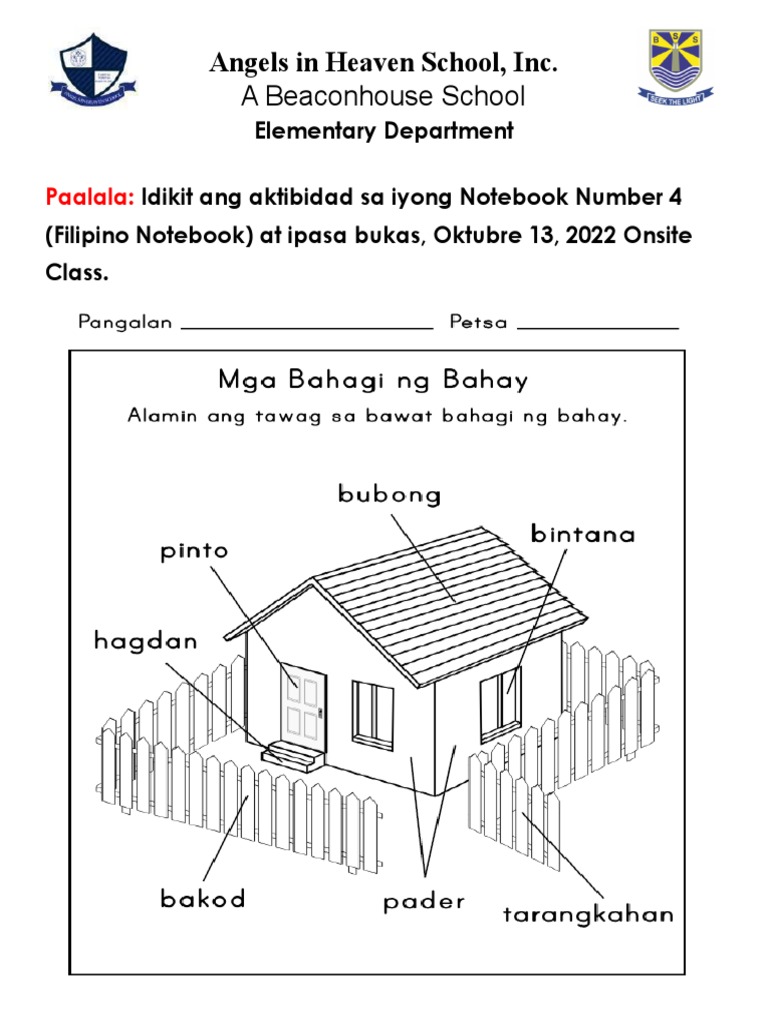 Bahagi Ng Bahay Pdf