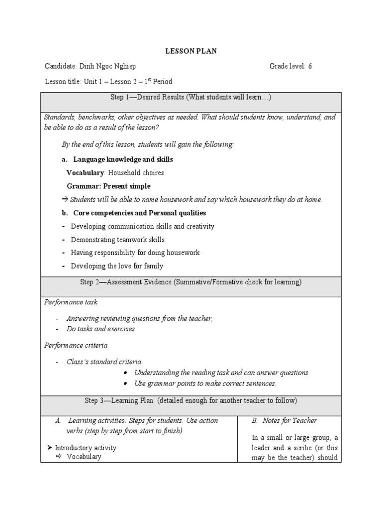 Unit 1 Lesson 2 Period 1 | PDF | Education Theory | Cognitive Psychology