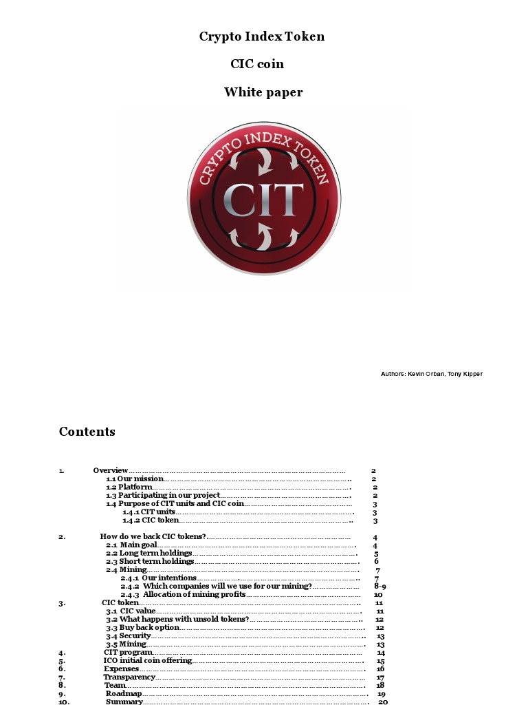 White Paper CIT | PDF