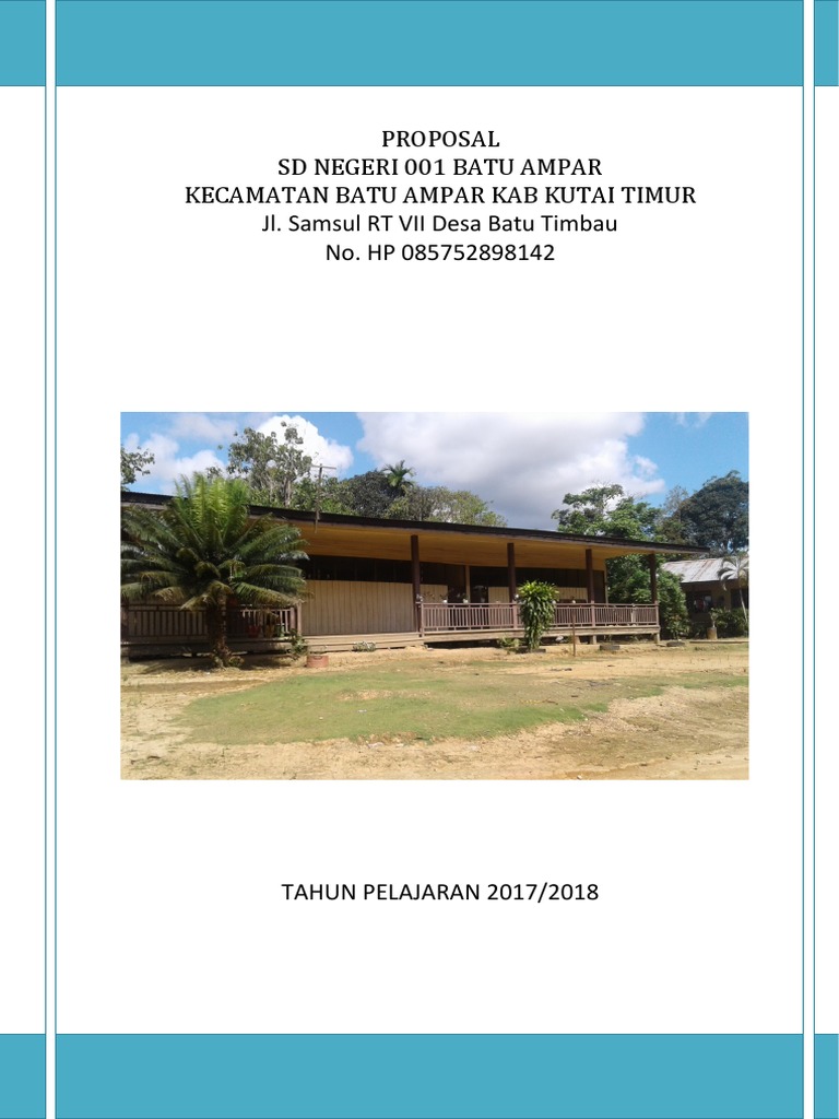 Proposal Usulan Sekolah Untuk Sarana Dan Prasarana | PDF
