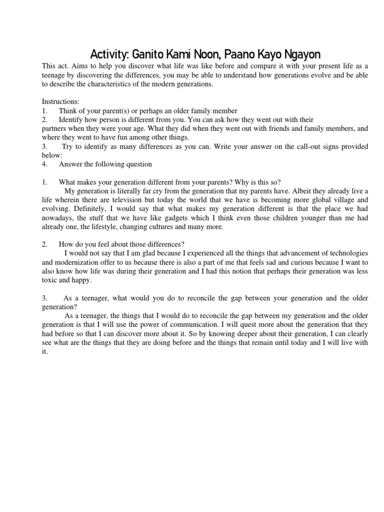Ganito Kami Noon Paano Kayo Ngayon Done | PDF | Communication