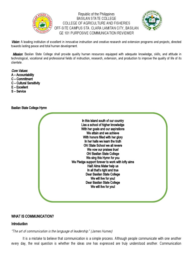 Ge 101 Reviewer Download Free Pdf Public Speaking English Language