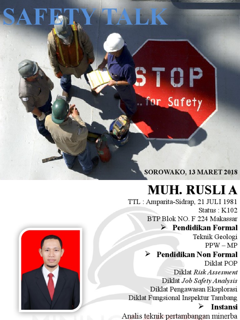 Panduan Safety Talk untuk K3 | PDF