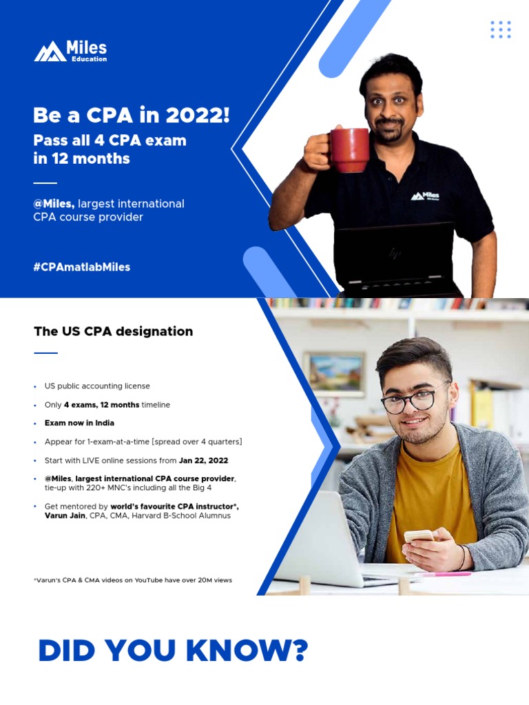 CPA Course Overview and Opportunities | PDF | Certified Public ...