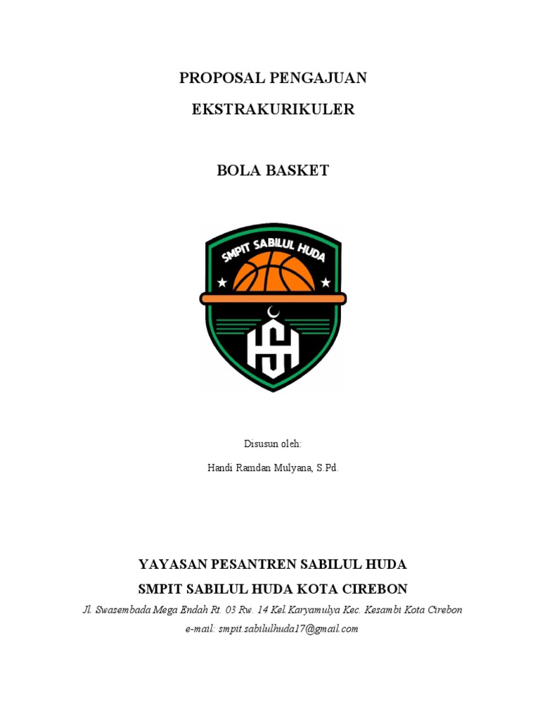 Proposal Ekstrakurikuler Basket SMPIT | PDF | Olahraga & Rekreasi