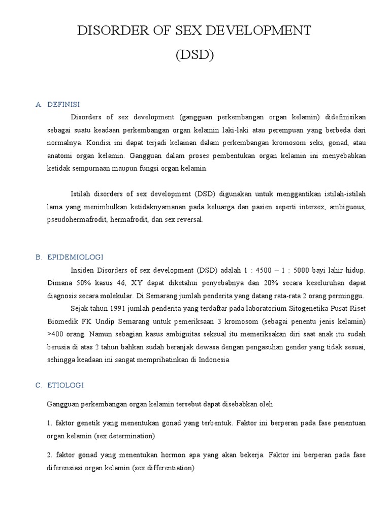Disorder Of Sex Development Pdf