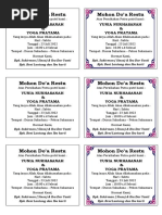 Undangan Rokok 1 | PDF | Memasak, Makanan, & Anggur