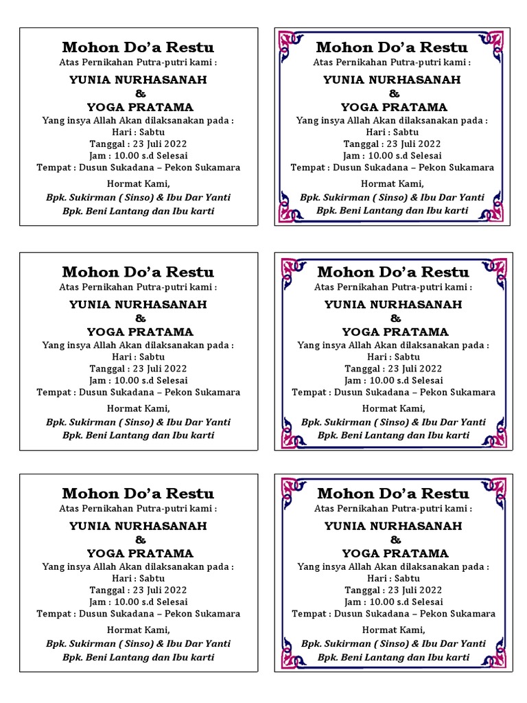 Nama Punjungan | PDF