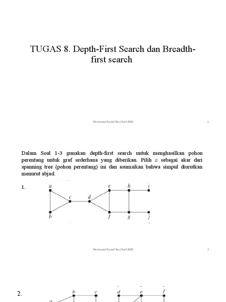 TUGAS 8. Depth-First Search Dan Breadth-First Search | PDF