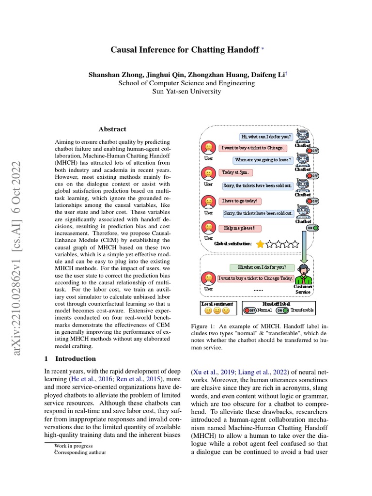 Causal Inference For Chatbot | PDF | Causality | Cognition