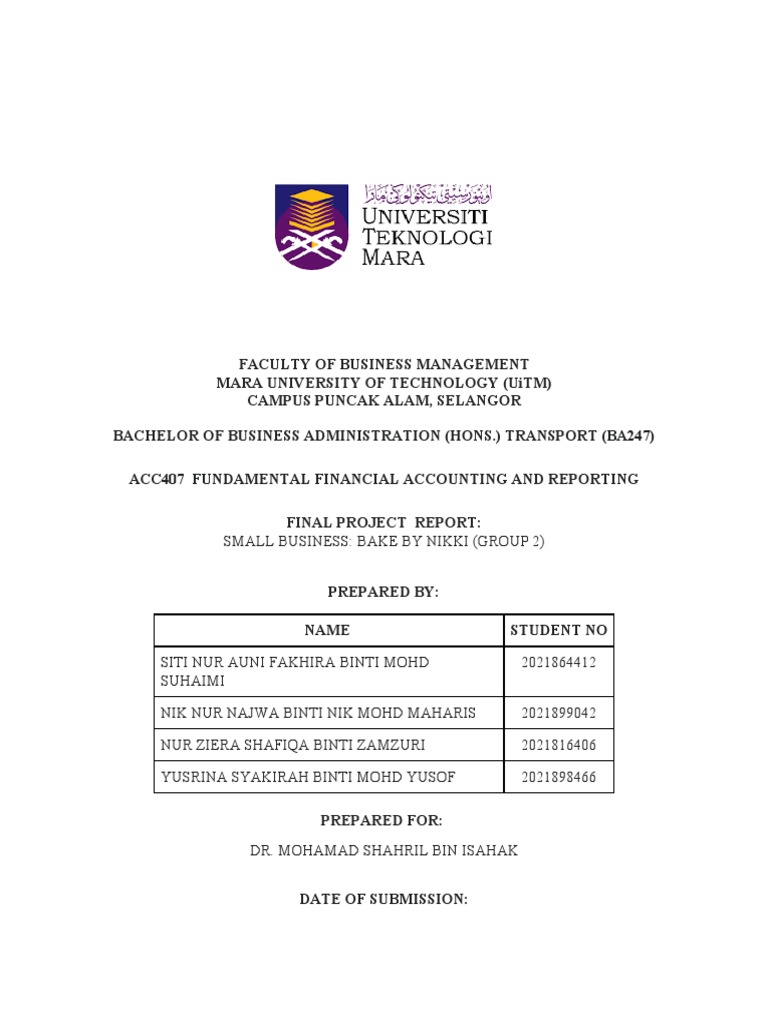 Final Project Account Simulation | PDF