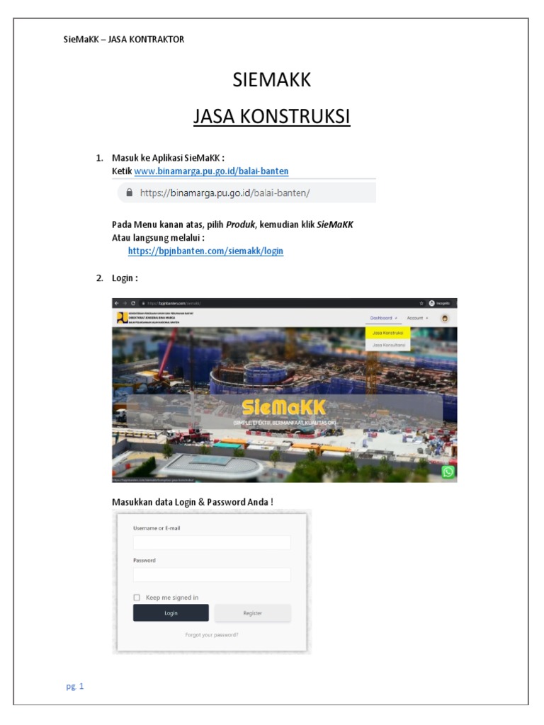 SieMaKK Manual Book - Konstruksi - 2.1 | PDF