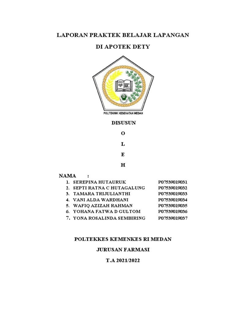 Laporan PBL Apotek 2021 | PDF