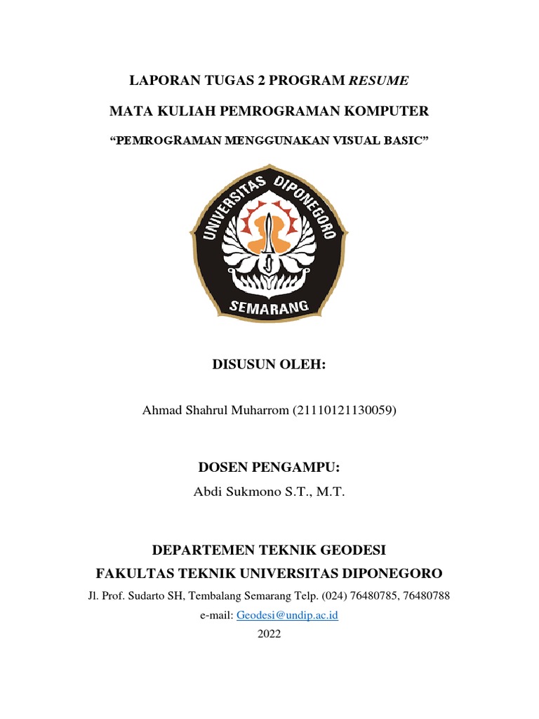 Program Visual Basic | PDF