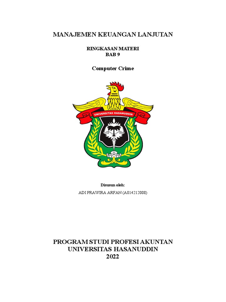 CH 9 RMK Adi Prawira Arfan A014212008 | PDF