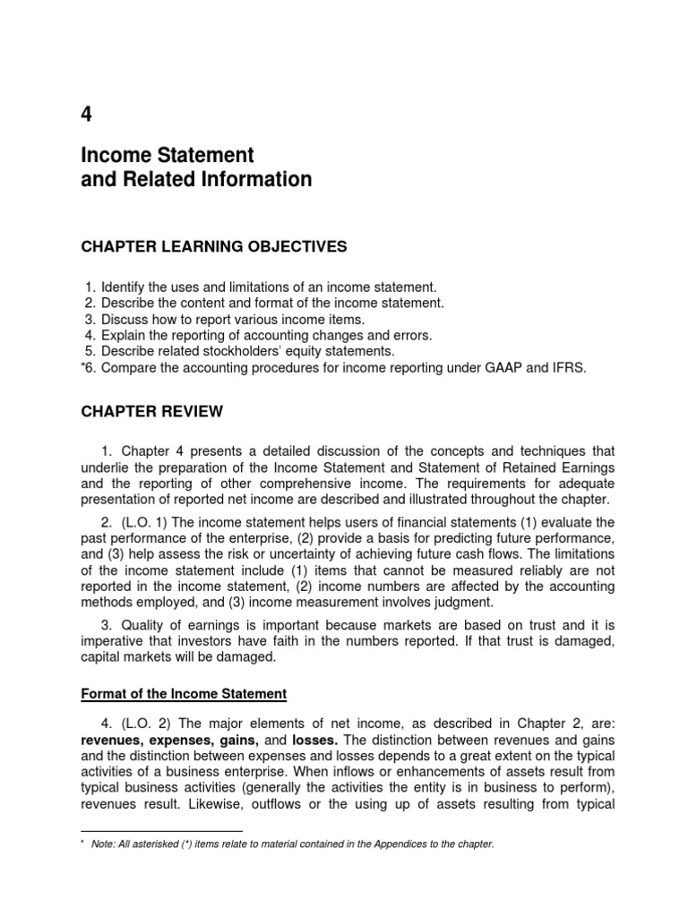 Statement of Comprehensive Income - Handout | PDF