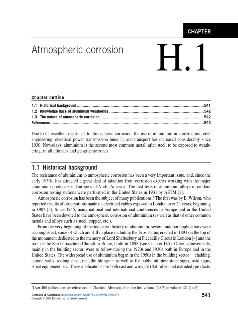 H1 Atmospheric Corrosion | PDF | Corrosion | Aluminium