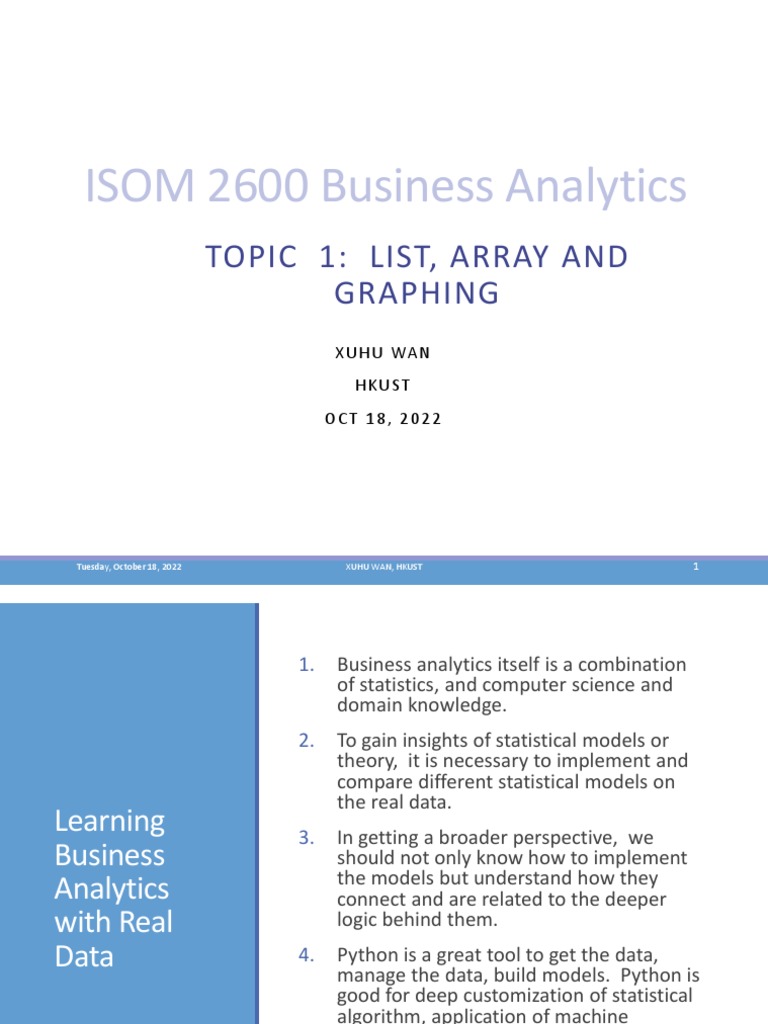 Topic 1 List Array Graph Pdf Statistics Python Programming Language 