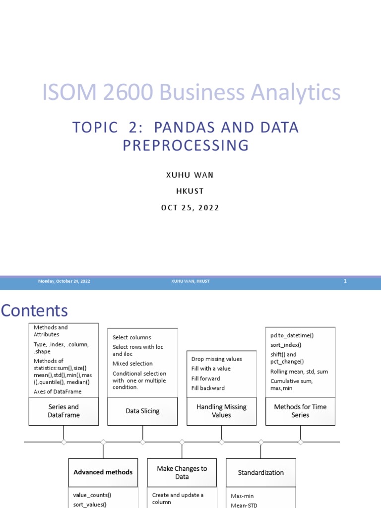 Topic 2 Pandas Data Processing Pdf Comma Separated Values Computing